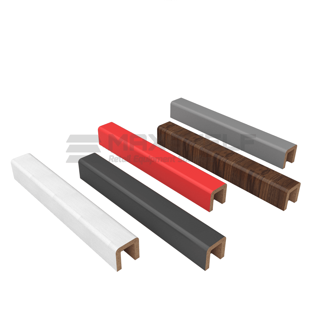 Slatwall end capping wood trim (pack of 2) - Maxshelf - Retail ...