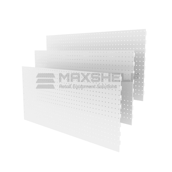 Perforated back panel (pegboard) - Maxshelf - Retail Equipment Solutions