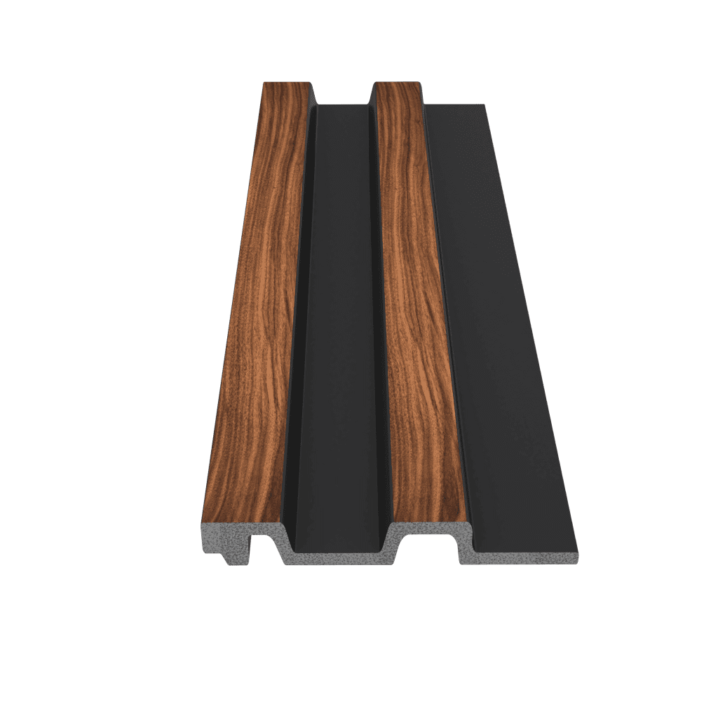 8 - DECORATIVE SLATWALL STRIPS DARK WALNUT 115*2900*19mm ( G117B-1107 ...