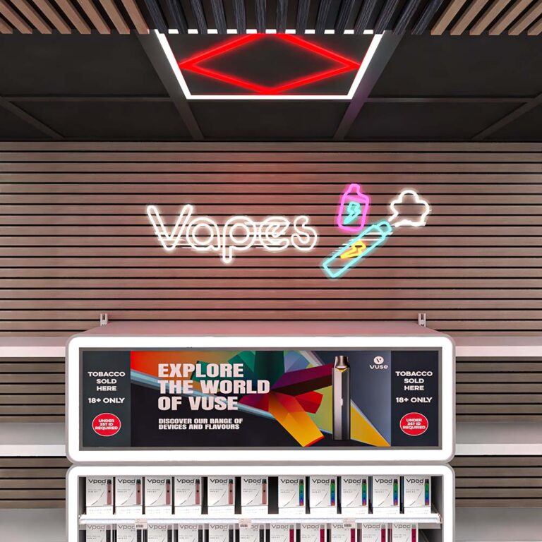 Neon Led - Vapes - Maxshelf - Retail Equipment Solutions