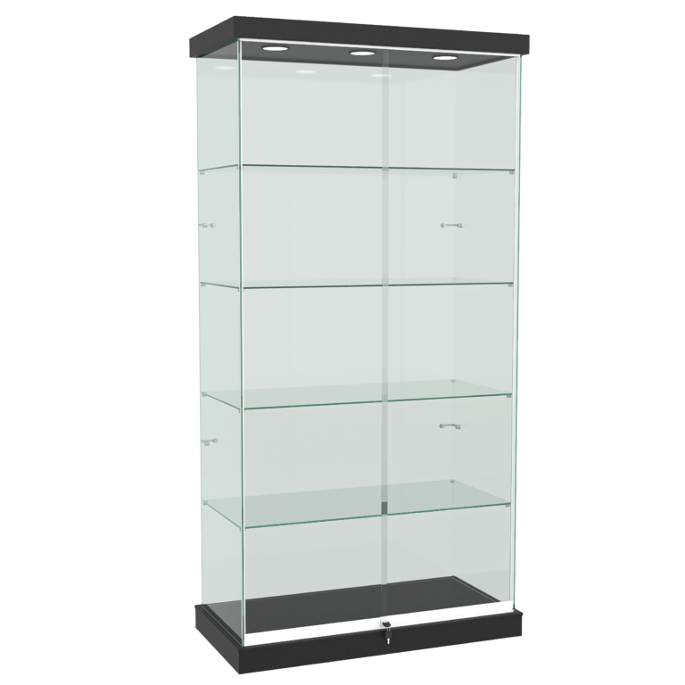SHOW CASE GLASS DISPLAY 2000mm - Maxshelf - Retail Equipment Solutions