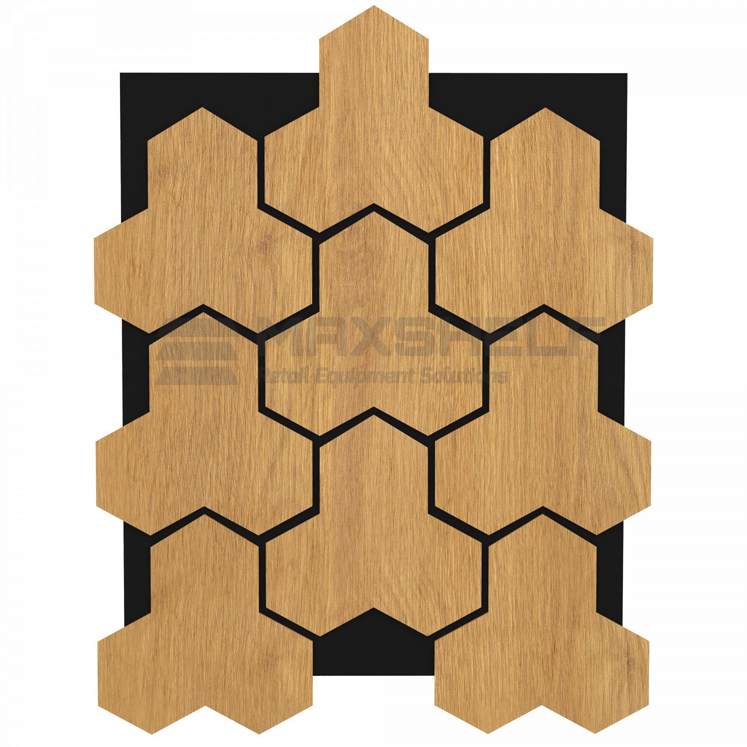 Acoustic Tri-Hex Wall Panels | Premium Oak Decor
